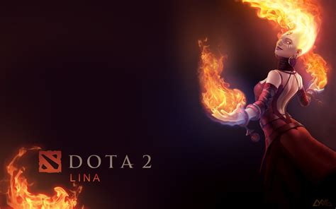 Lina Dota 2 Wallpaper Wallpapersafari