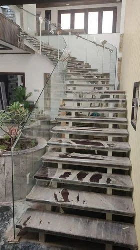 Brown Mild Steel Stringer Beam Staircase Thickness 50 Mm At Rs 250000