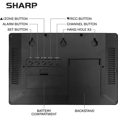 Buy Sharp Atomic Digital Wall Clock With Large Display Instok Kenya