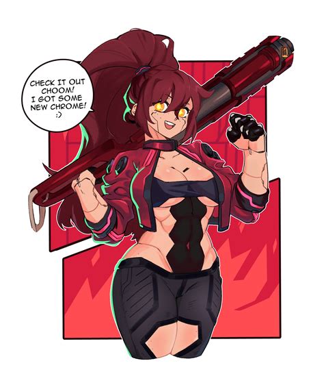 Void Dot Exe Cyberpunk Series Commentary Request Highres 1girl D Abs Android Black