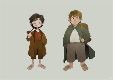 Фродо и Сэм Hobbit Art Character Design The Hobbit