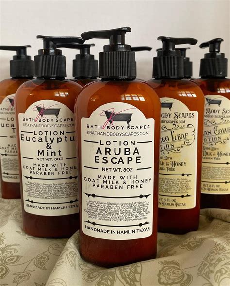 Goat Milk And Honey Lotions Paraben Free Super Moisturizing Etsy