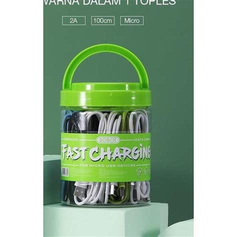 Jual Kabel Data Robot RBM S Micro USB Data Cable Toples Isi Pcs Shopee Indonesia