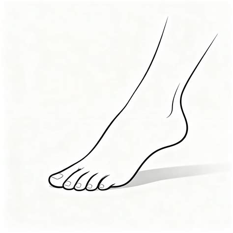 Simple Foot Drawings Ai Art Generator