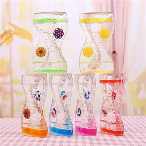 Liquid Bubble Motion Drop Timer Style Colourful Fidget Toy S0d0 Sensory