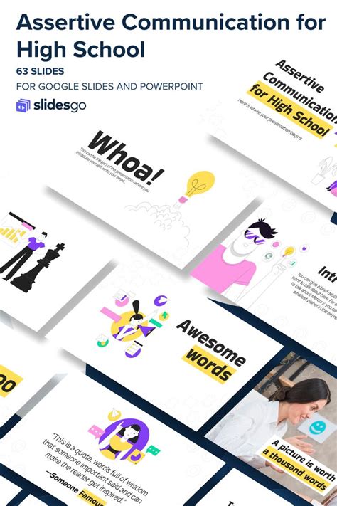 Assertive Communication For High School Assertive Communication Education Templates Power