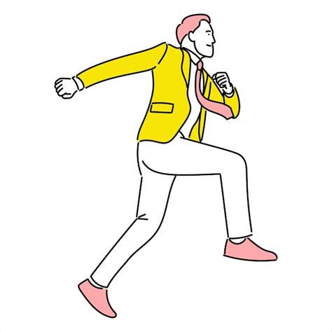 Hombre De Negocios Hombre De Negocios O Empleado Personal Caricatura De