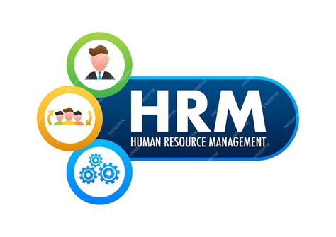 Premium Vector Hrm Human Resource Management Icon Label Badge Vector