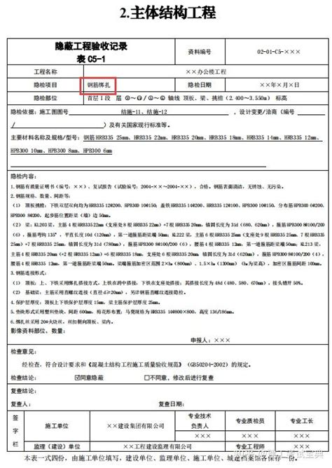 87种隐蔽工程验收记录填写方法，模板格式都是现成的，标准又规范 知乎