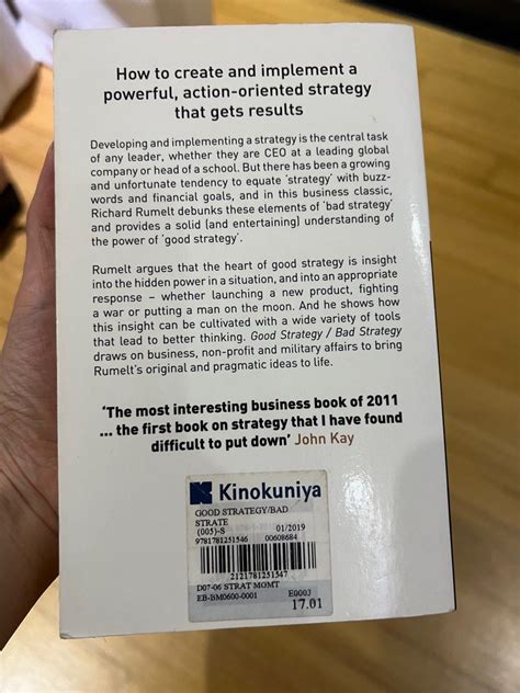 Good Strategy Bad Strategy Richard Rumelt Hobbies And Toys Books And Magazines Fiction And Non