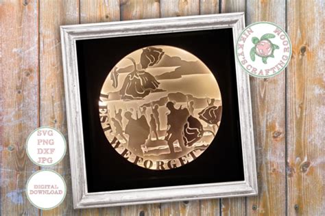 Remembrance 3d Shadow Box · Creative Fabrica