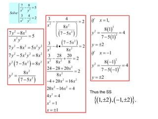Lecture 11 Systems Of Nonlinear Equations PPTX