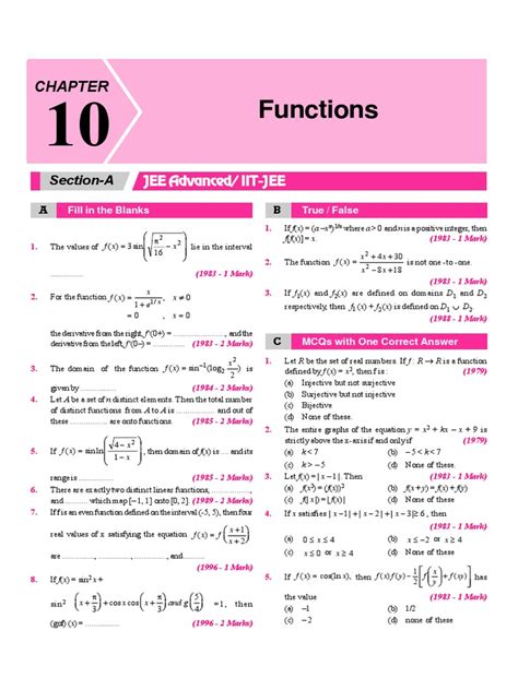 function iit jee pdf function mathematics maxima and minima