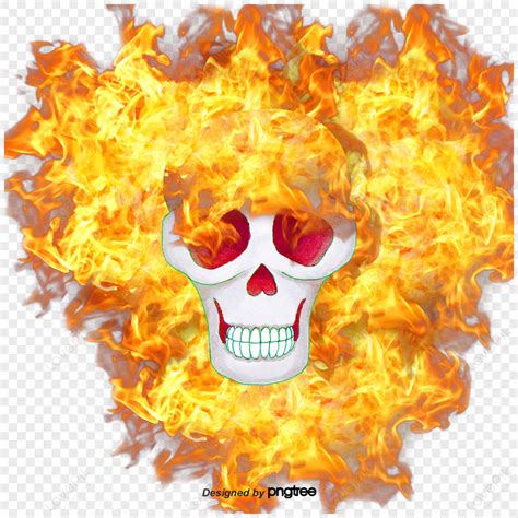 벡터 해골 일러스트 공포 빨간색 Png 일러스트 무료 다운로드 Lovepik