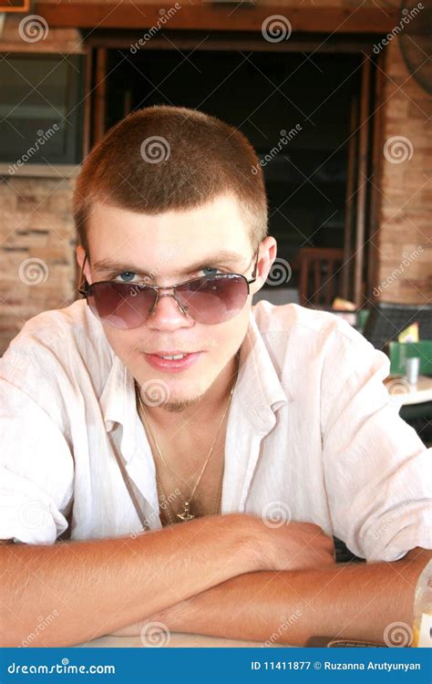 Man In Sunglasses Stock Image Image Of Black Fashion 11411877