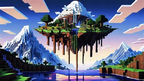 A Serene Minecraft Island With Lush Trees And Tranquil Blue Water