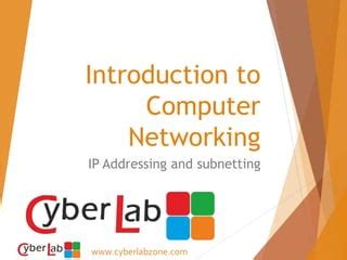 CyberLab TCP IP And IP Addressing Subnetting PPSX