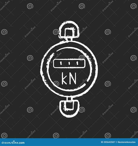 Dynamometer Linear Icon Vector Illustration 205134716