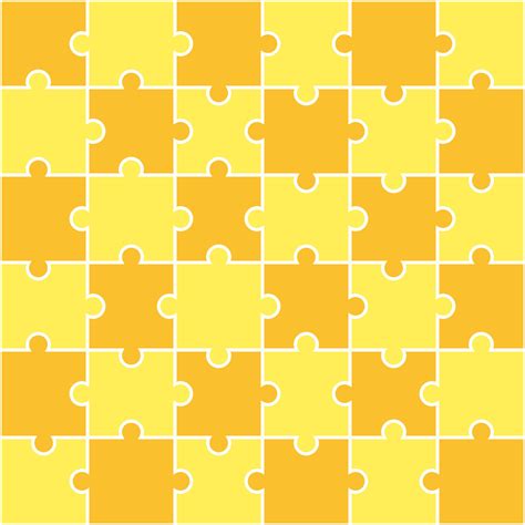 Yellow Jigsaw Pattern Jigsaw Line Pattern Jigsaw Seamless Pattern Decorative Elements
