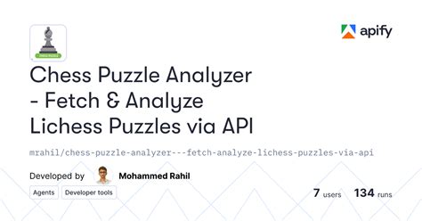Chess Puzzle Analyzer Fetch And Analyze Lichess Puzzles Via Api Api In Python · Apify