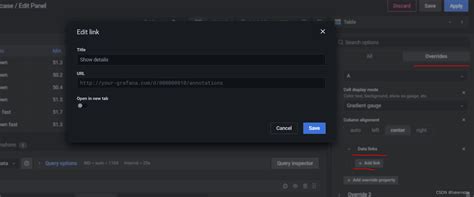 可观测性 可视化 Grafana 数据下钻grafana 下钻 Csdn博客