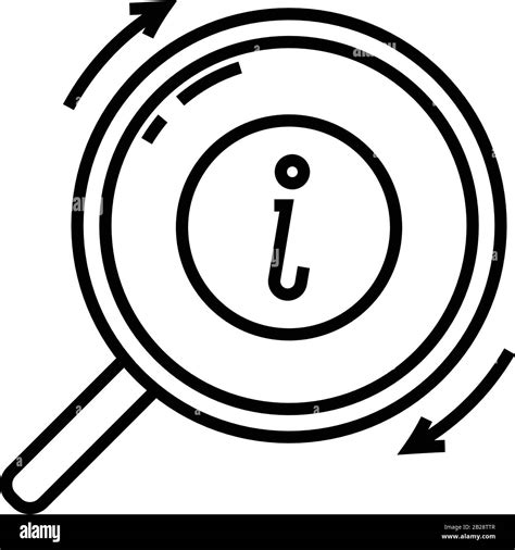 Searching Line Icon Concept Sign Outline Vector Illustration Linear