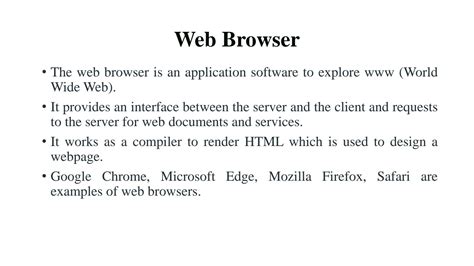 SOLUTION Lecture Web Browser And Search Engine Studypool