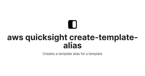 Aws Quicksight Create Template Alias Fig