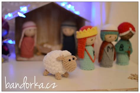 Bandorka Betlém Háčkovaná Ovečka