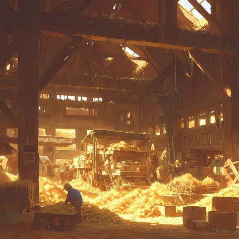 Premium Photo Bright And Rustic Barn Interior