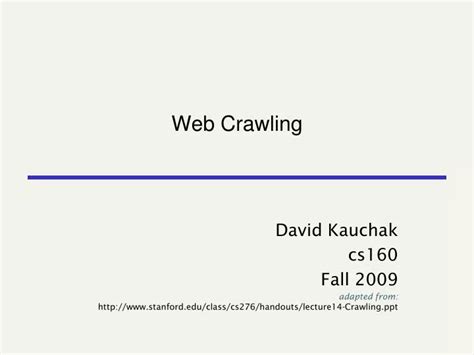PPT Web Crawling PowerPoint Presentation Free Download ID 1696589