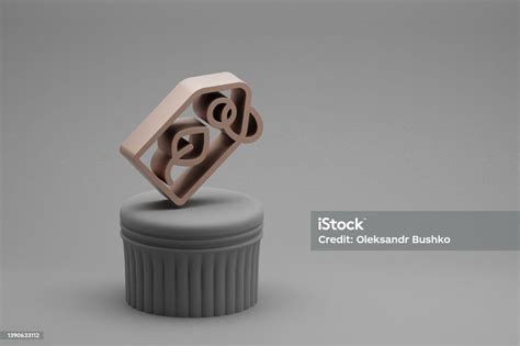아름다운 추상적 인 삽화는 기둥 스탠드와 멋진 배경에 청정 에너지 기호 아이콘을 배지합니다 3d 렌더링 그림 디자인의 배경 패턴