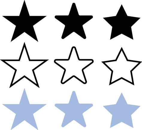 Star Elements Design 49999810 Vector Art At Vecteezy