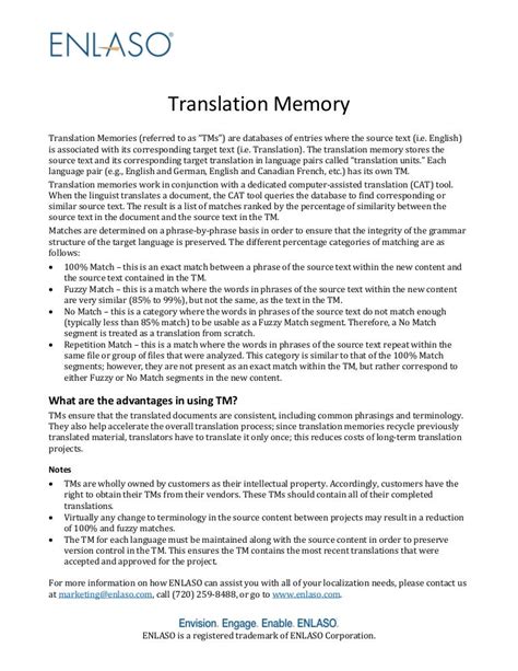 translation memory