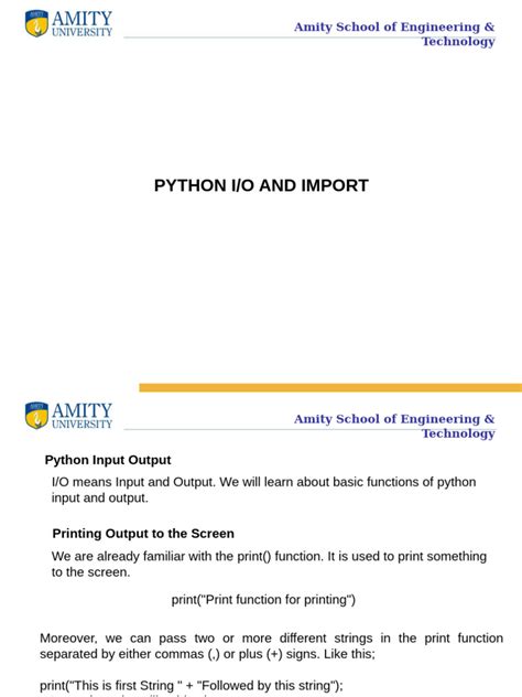 L7 M1 Python Io And Import Pdf Inputoutput String Computer