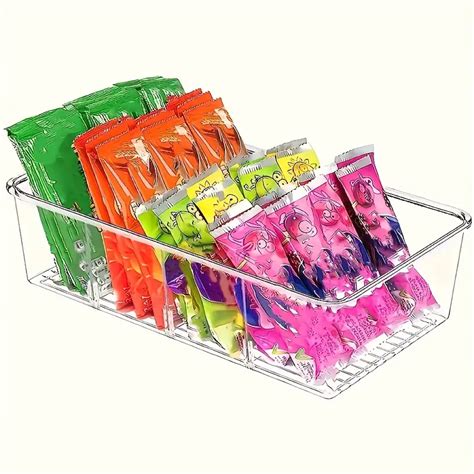 Food Storage Organizer Bins Clear Plastic Removable Snack Temu Ireland