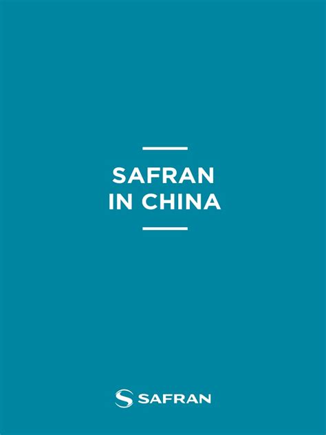 Safran Network And Presence In China Pdf Aerospace Vehicles
