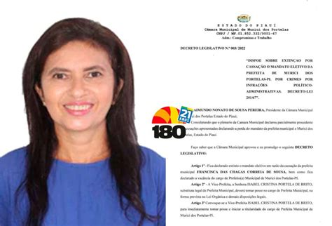 Após Cassação Câmara Convoca Vice Prefeita Para Assumir Cargo De