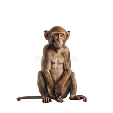 Curious Monkey Portrait Stock Image Illustration Of Studio 348125915