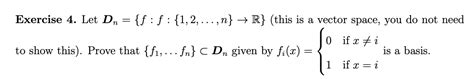 Solved Exercise 4 Let Dn F F 1 2 N R This Is A Chegg Com