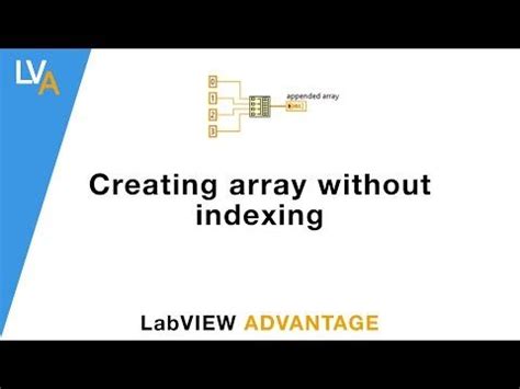How To Create Array Without Indexing LabVIEW YouTube Babe Data Index Informative