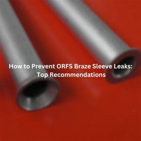 Orfs Vs Orb Hydraulic Fittings What You Need To Know