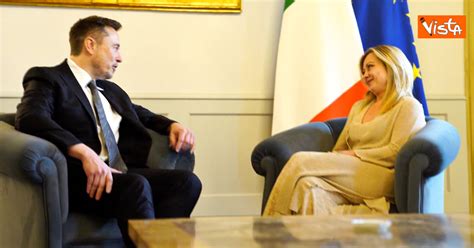 Meloni Incontra Elon Musk A Palazzo Chigi Ecco Le Immagini