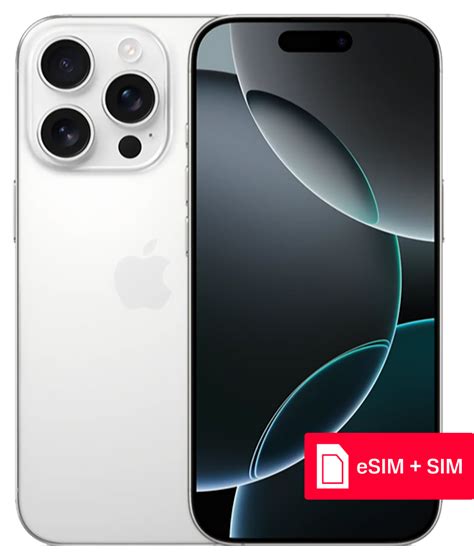 Смартфон Apple iPhone 16 Pro Max 1Tb eSIM + SIM White Titanium: купить ...
