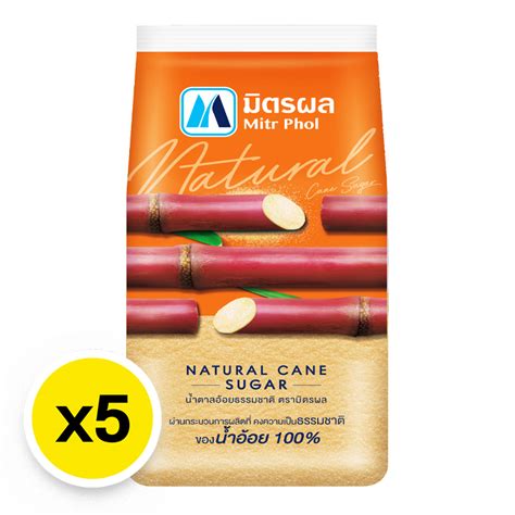 MITR PHOL Natural Cane Sugar 1 Kg X 5 Makro PRO