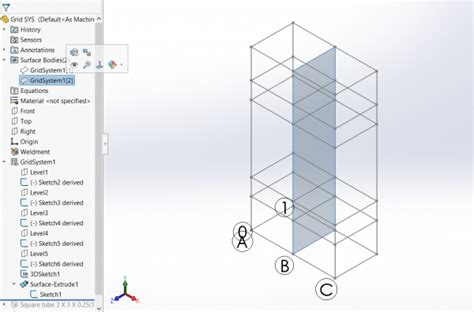 Creating Frameworks Using A Solidworks Grid System