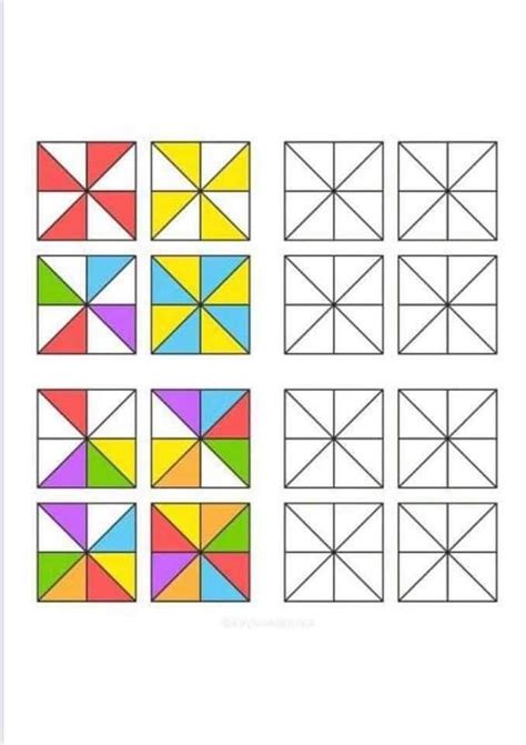 Color Pattern Matching Activity For Preschoolers