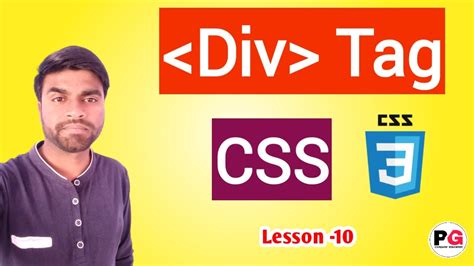 div tag css tutorial in hindi how to coding div tag in html and css div coding in css html