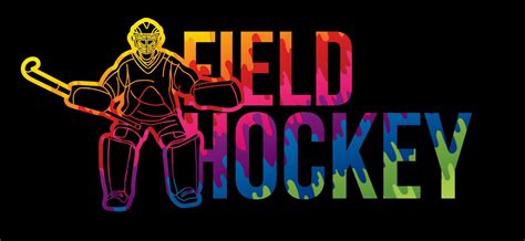 Field Hockey Font Design With Male Player Graffiti 24233393 Vector Art