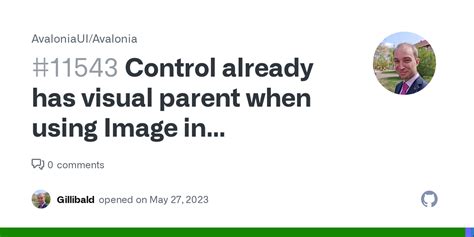 Control Already Has Visual Parent When Using Image In InlineCollection